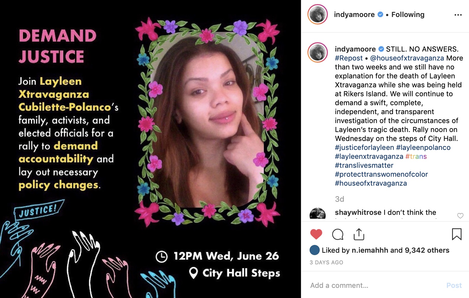 Afro-Latina Trans Woman Layleen Polanco Xtravaganza Needs Your Outrage ...