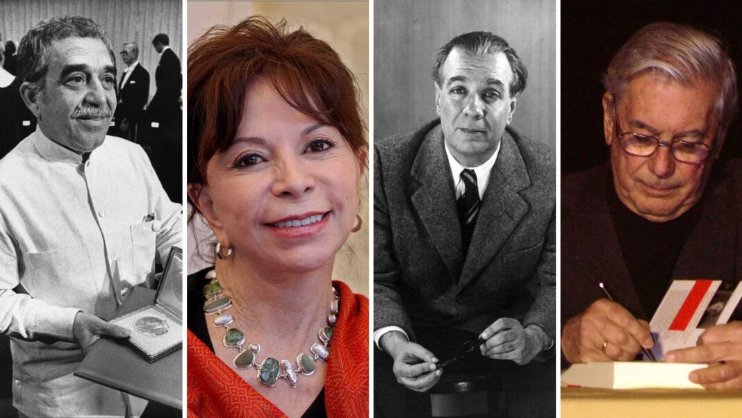 Gabriel García Márquez, Isabel Allende, Jorge Luis Borges, and Mario ...